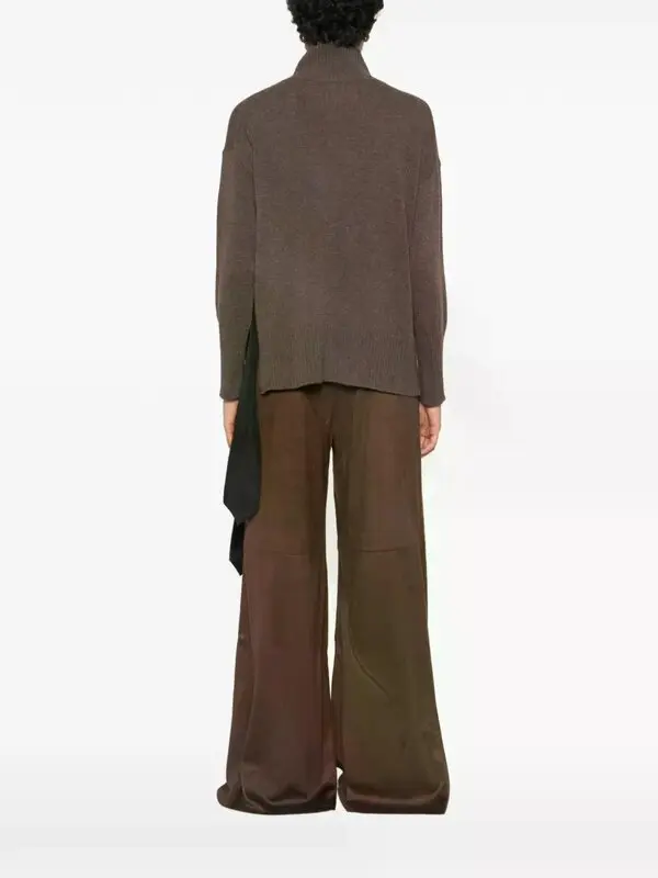 Marella Pietra High-neck Side-tie Sweater