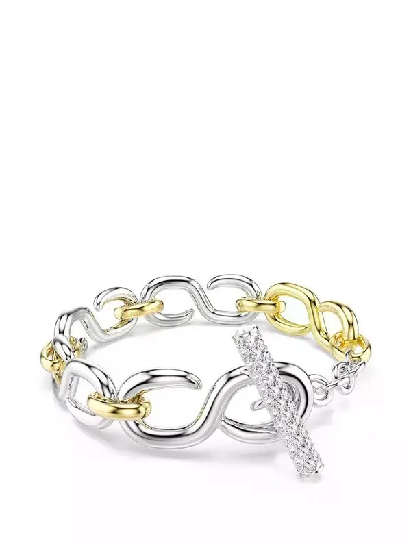 SWAROVSKI Dextera Crystal-embellished Chain-link Bracelet - Silver
