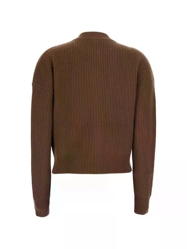 Max Mara Ribbed-knit Zip-up Cardigan
