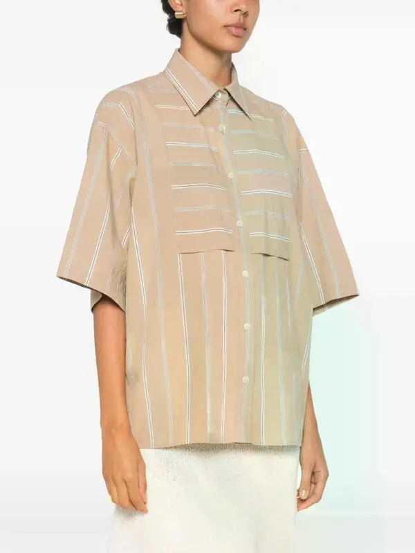 Moschino Striped Short-sleeve Shirt