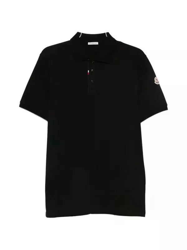 Moncler Short-sleeve Polo Shirt - Black