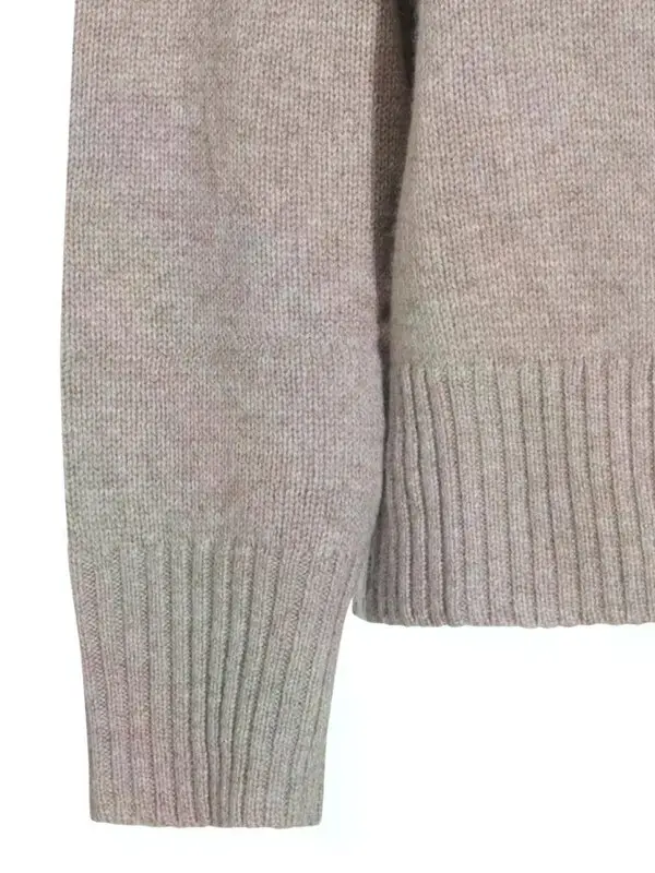 ALLUDE Ribbed-knit Raglan-sleeve Sweater