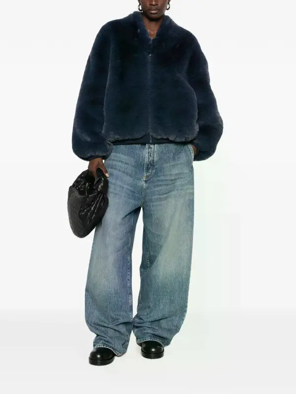 THE FRANKIE SHOP Faux-fur Zip-up Coat