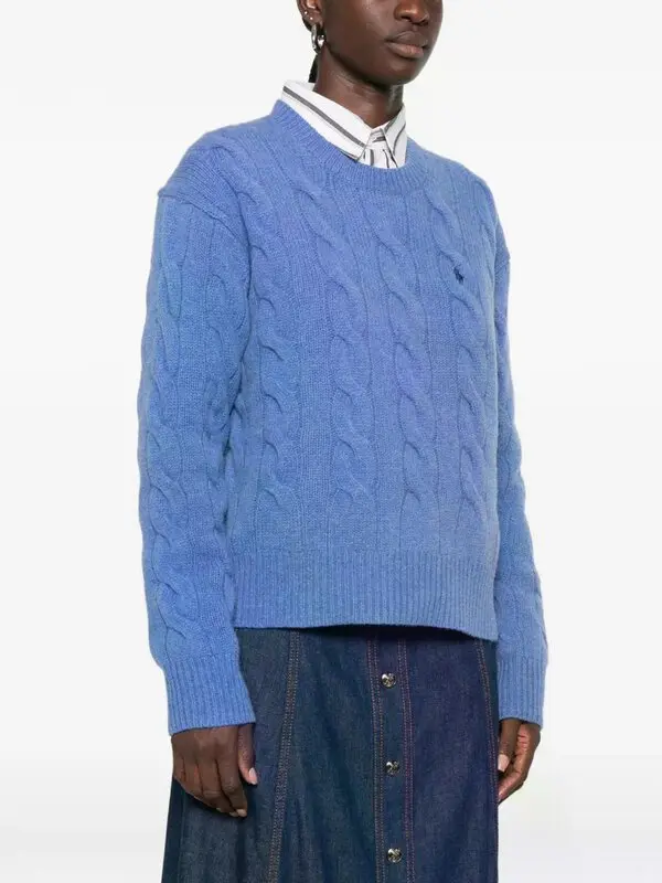 Polo Ralph Lauren Cable-knit Logo-embroidered Sweater