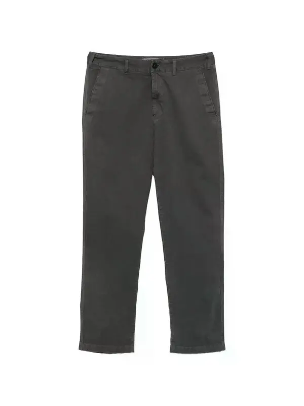Stone Island Logo-patch Straight-leg Trousers