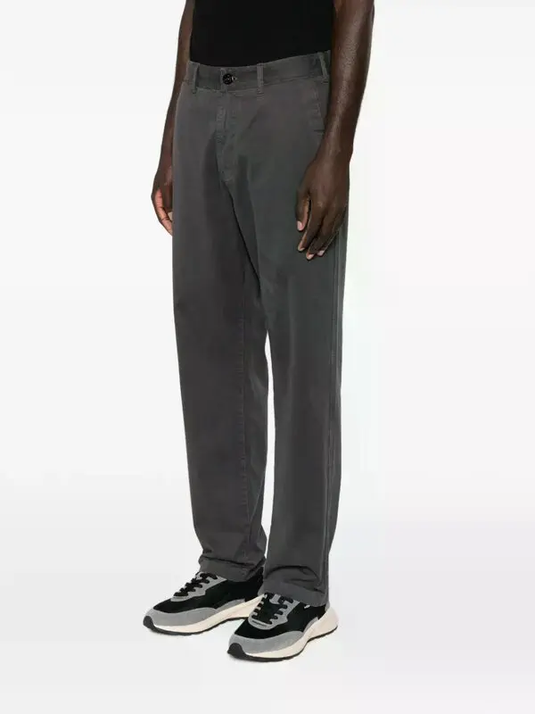 Stone Island Logo-patch Straight-leg Trousers