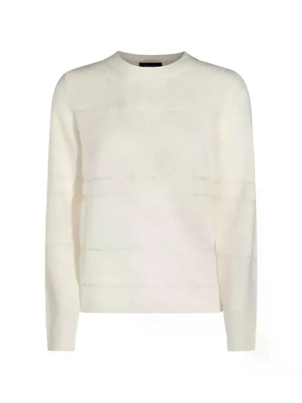 Fabiana Filippi Sequin-embellished Striped Sweater