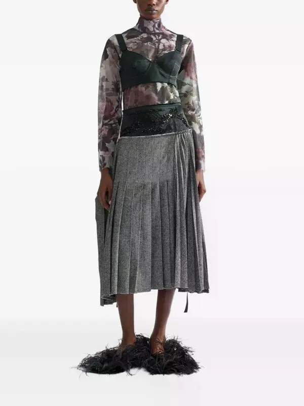 Erdem Floral-print Jacquard Turtleneck Sweater