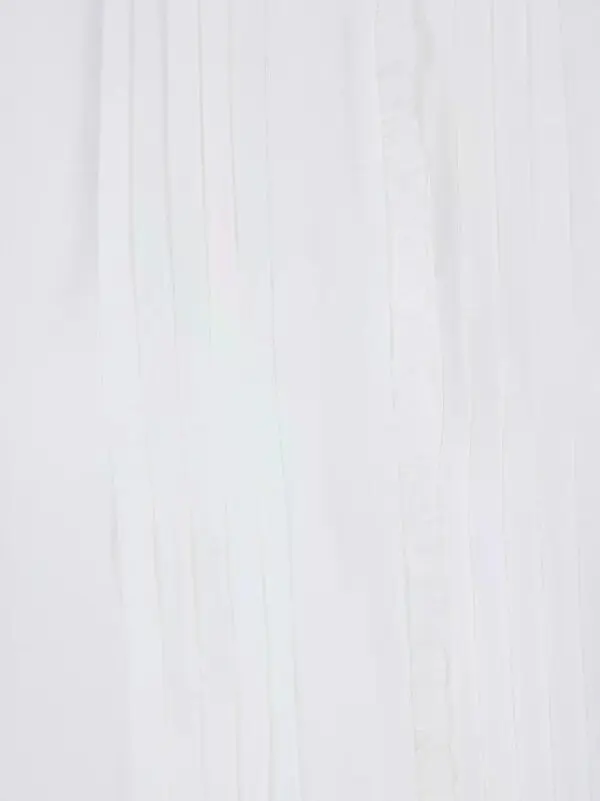 Mantū Ruffle-trim Pleated Blouse