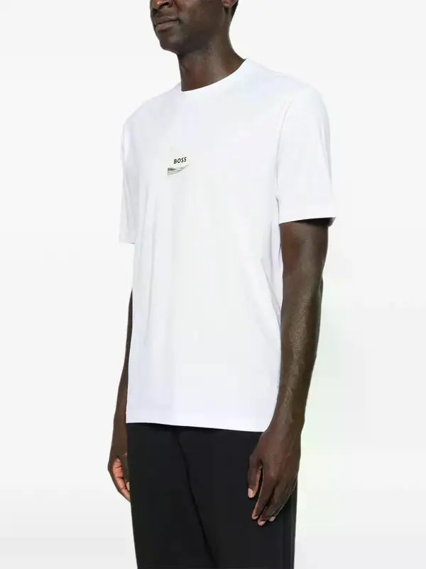 BOSS Logo-print Crew-neck T-shirt
