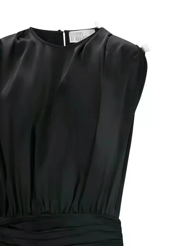Giuseppe Di Morabito Crystal-embellished Ruched Maxi Dress