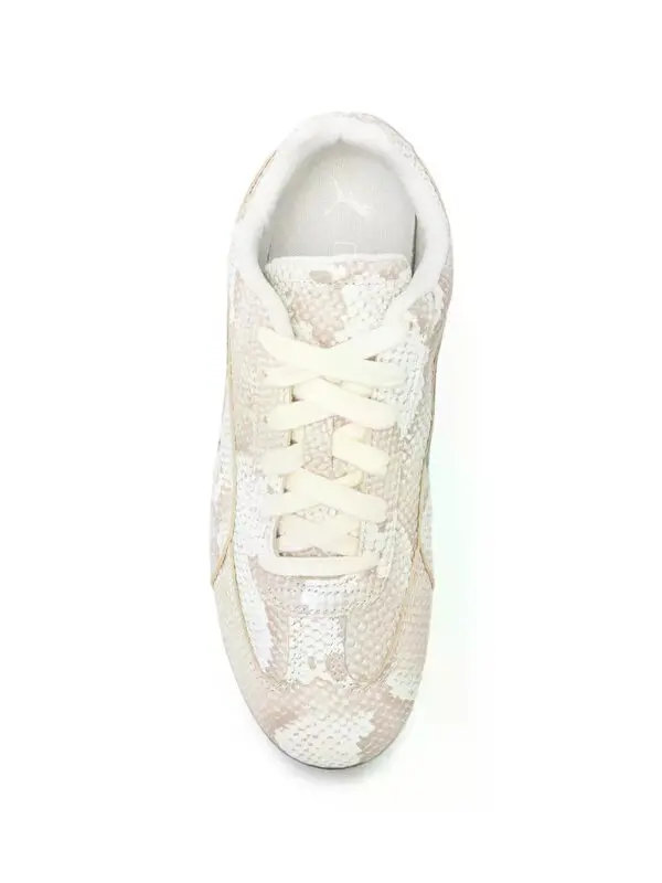 PUMA Snakeskin-effect Leather Sneakers