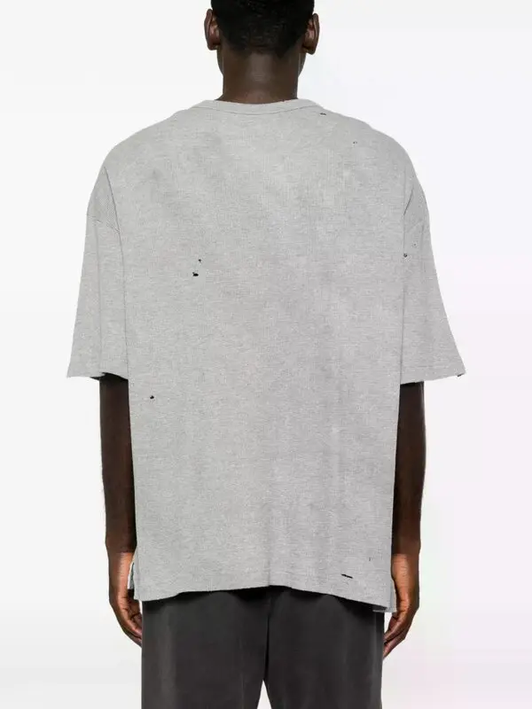 Mihara Yasuhiro Distressed-effect Layered-detail T-shirt