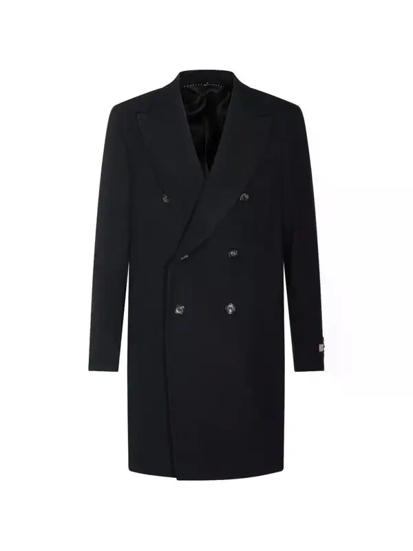 Canali Double-breasted Peak-lapels Coat