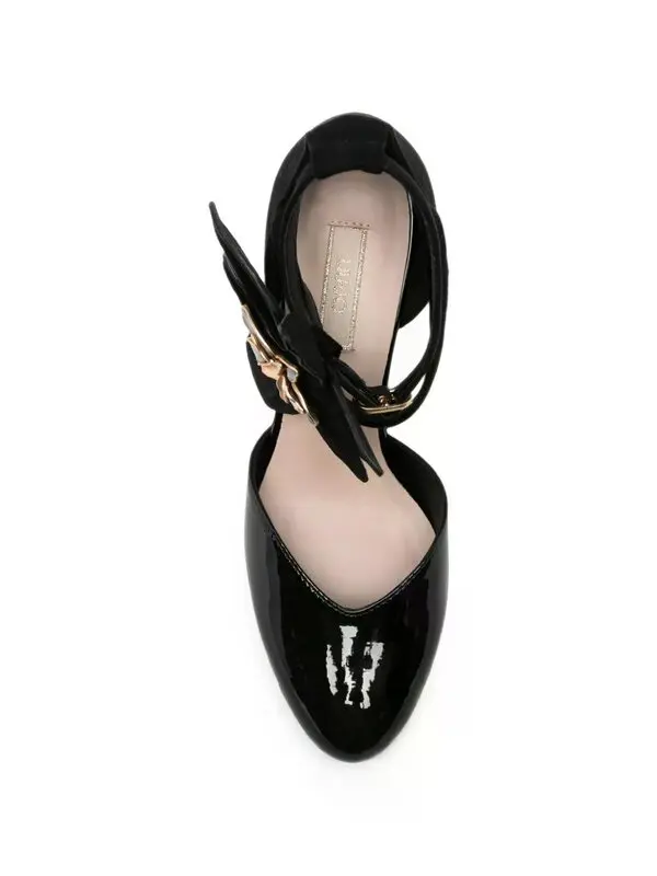 Liu Jo Flower-embellished Patent-finish Sandals