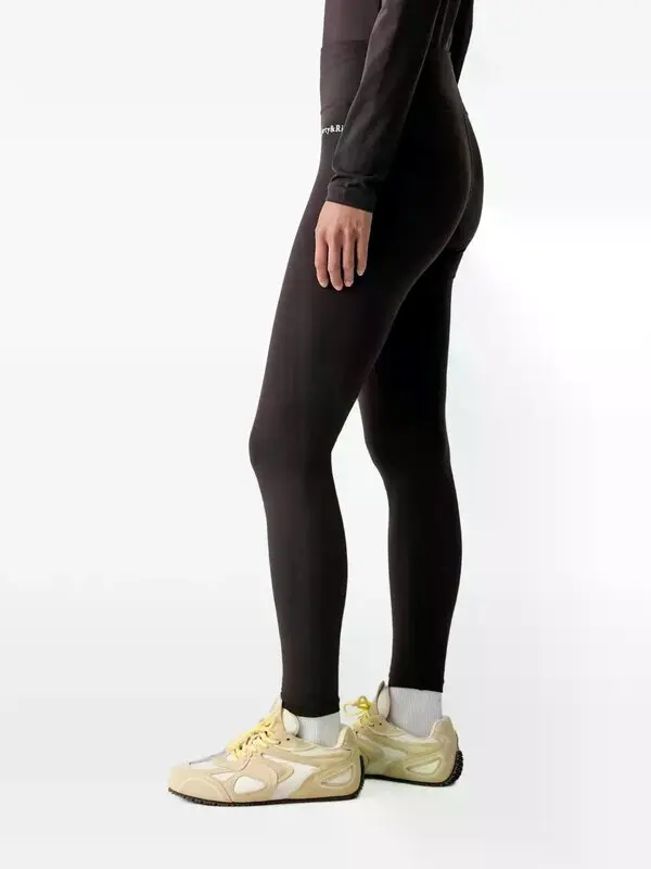 SPORTY & RICH Serif Logo-print Leggings