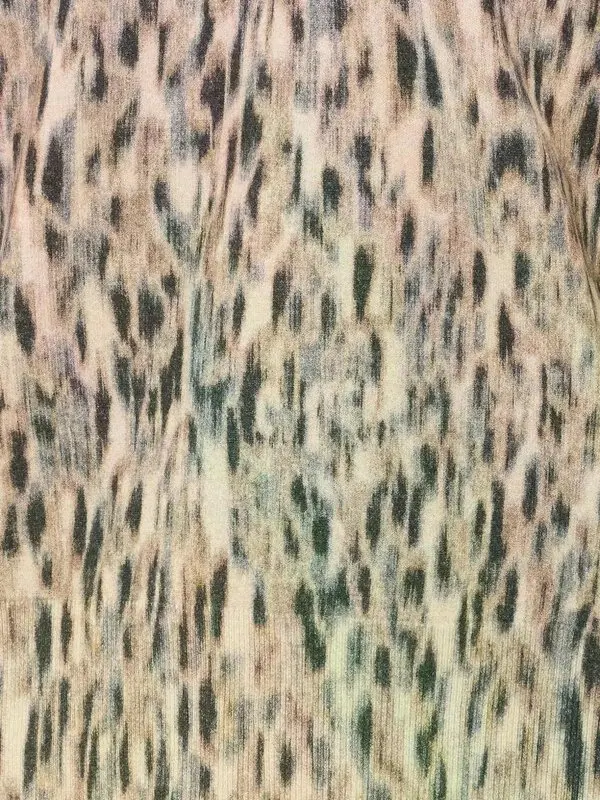 Liu Jo Animal-print V-neck Sweater