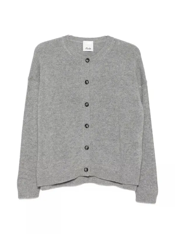 ALLUDE Button-up Cardigan - Grey