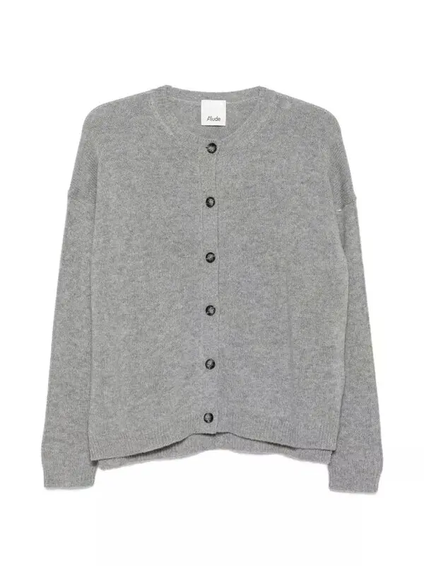 ALLUDE Button-up Cardigan - Grey