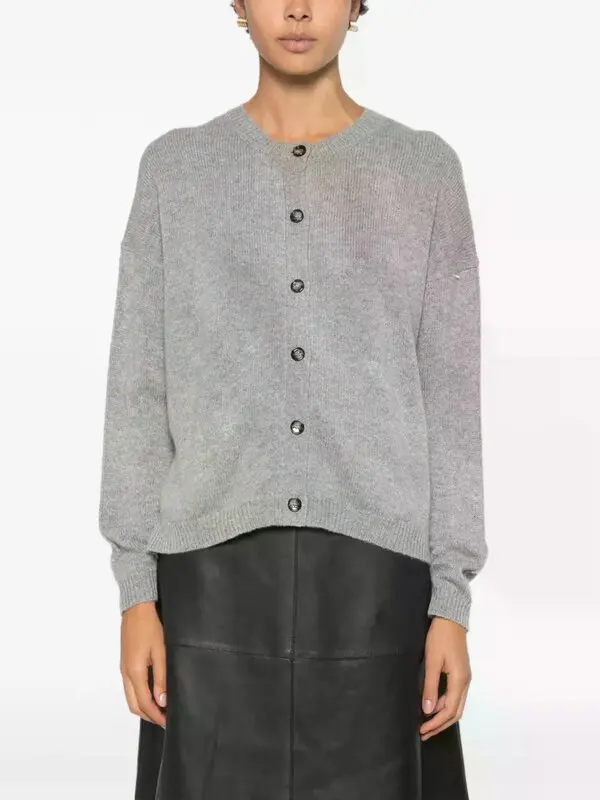 ALLUDE Button-up Cardigan