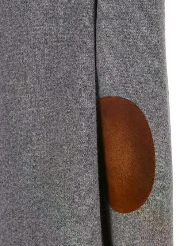 Prada Suede-panelled Wool Cardigan