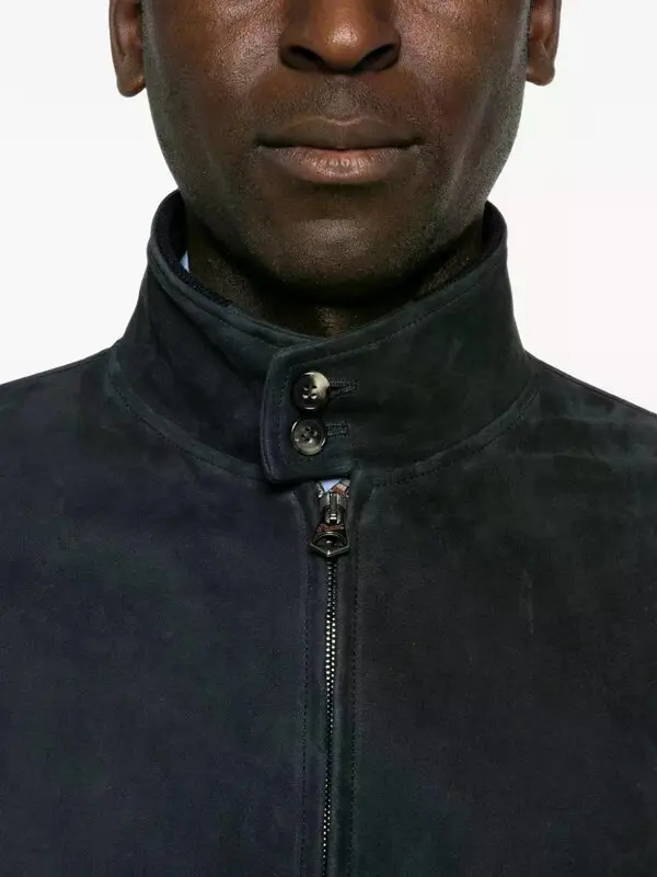 STEWART Suede Bomber Jacket