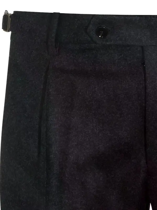 BERWICH Pressed-crease Pleated Trousers