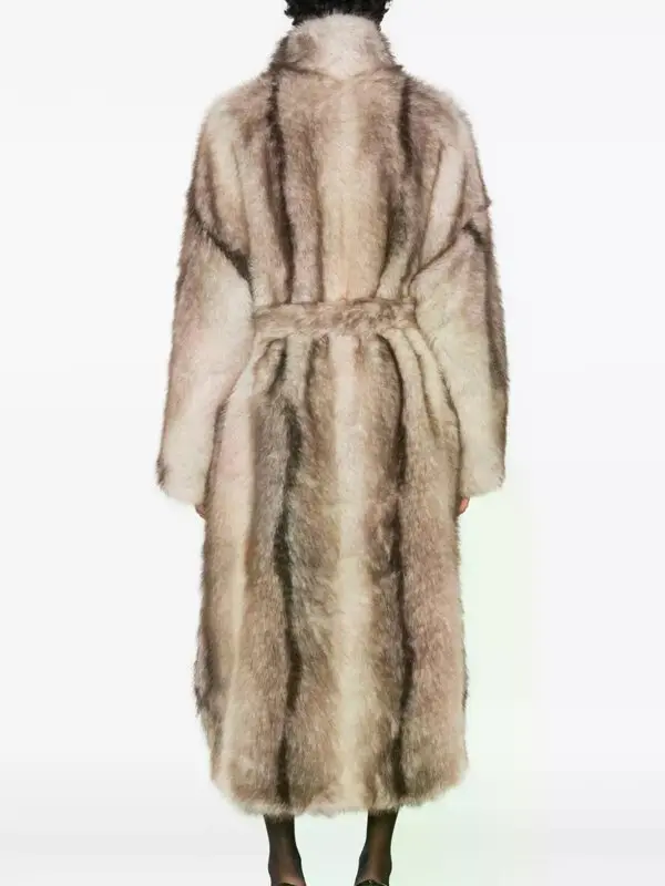 THE FRANKIE SHOP Faux-fur Belted Coat