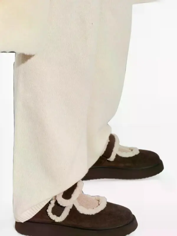Inuikii Shearling M.j. Ballet Flats - Brown