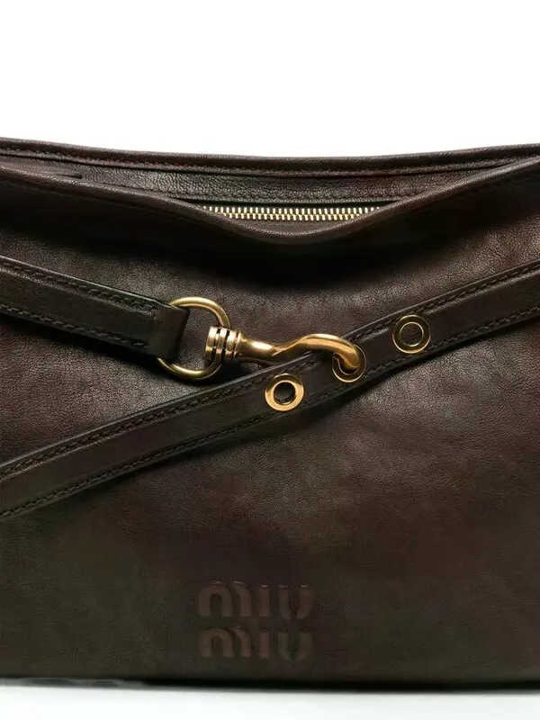 Miu Miu Aventure Leather Tote Bag