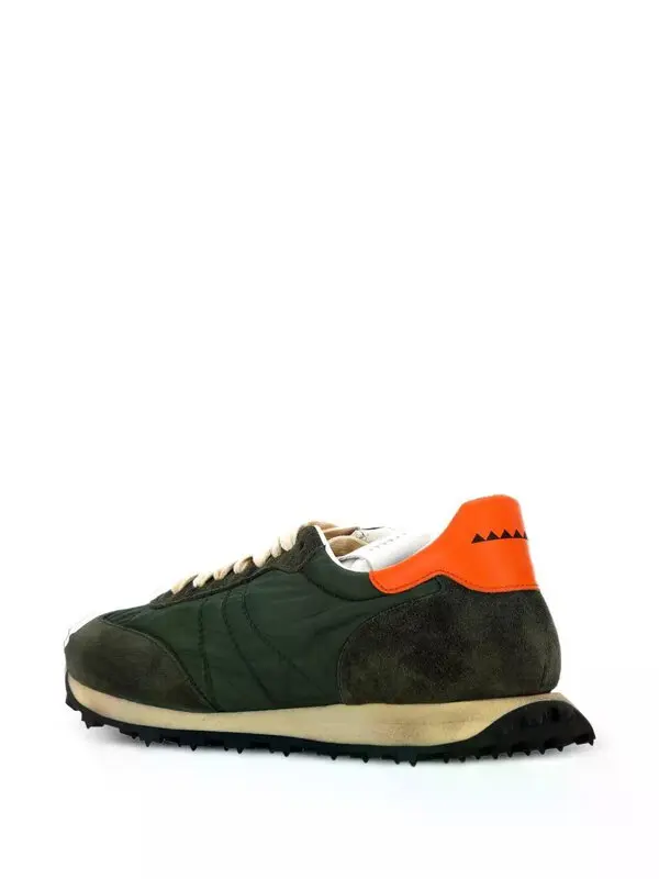 RUN OF Audax Panelled Sneakers - Green