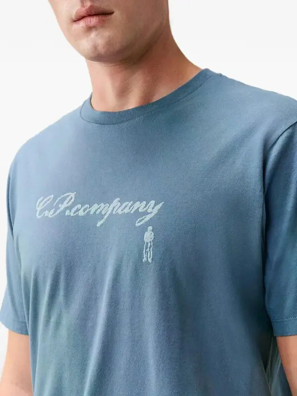 C.P. COMPANY 30/1 Jersey Short-sleeve Logo T-shirt