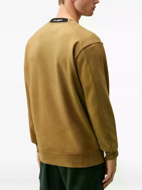 C.P. COMPANY Diagonal Raised Fleece Lens Crewneck Sweatshirt