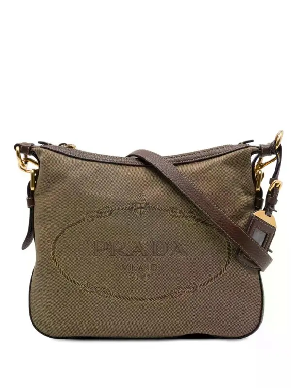 Prada 2013-2026 Canvas Canapa Logo Crossbody Bag