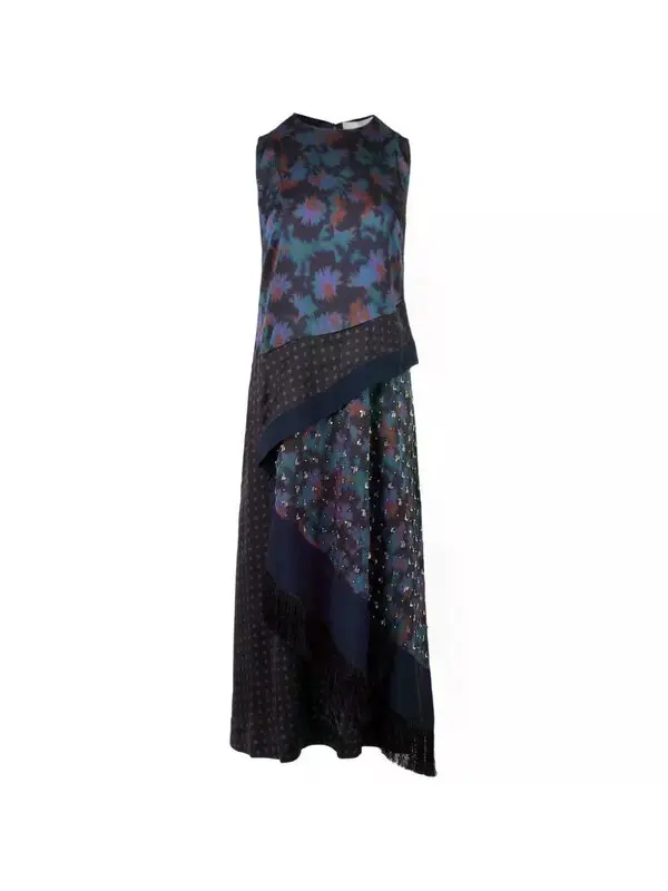 3.1 Phillip Lim Desert Flower Fringed Maxi Dress