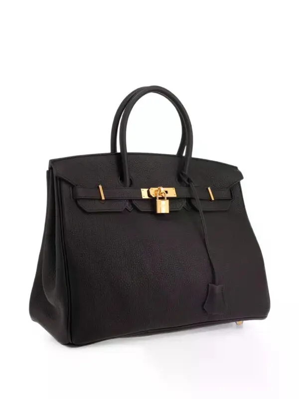 Hermès 35 Birkin Togo Leather Tote Bag - Black