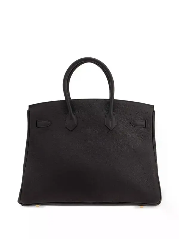 Hermès 35 Birkin Togo Leather Tote Bag - Black
