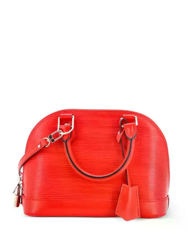 LOUIS VUITTON Epi Leather Alma Satchel - Red