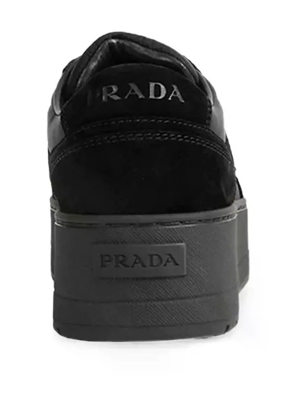 Prada Downtown Bold Re-nylon And Suede Sneakers