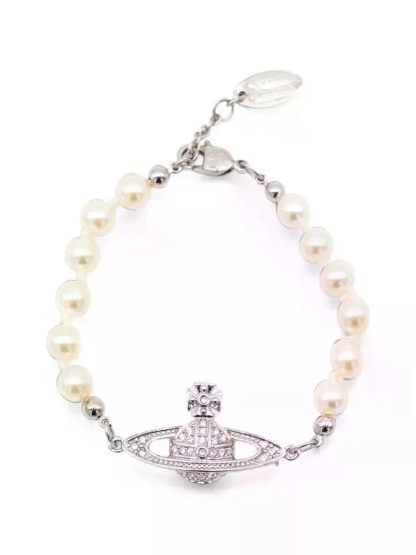 VIVIENNE WESTWOOD Mini Bas Relief Pearl Bracelet