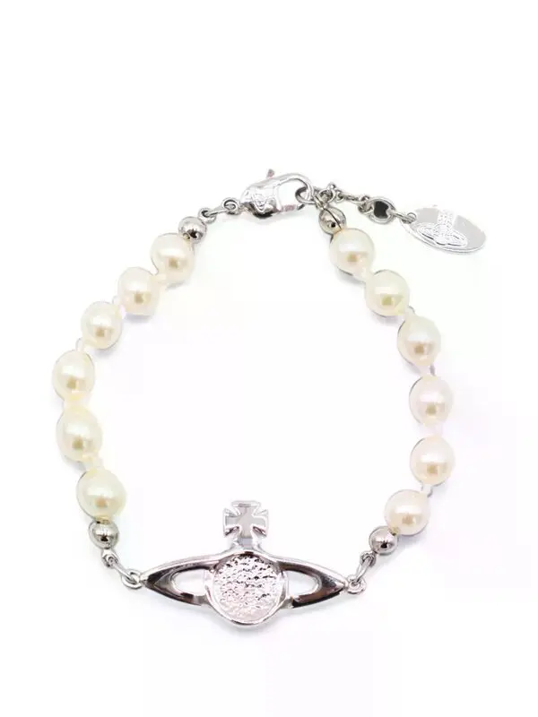 VIVIENNE WESTWOOD Mini Bas Relief Pearl Bracelet