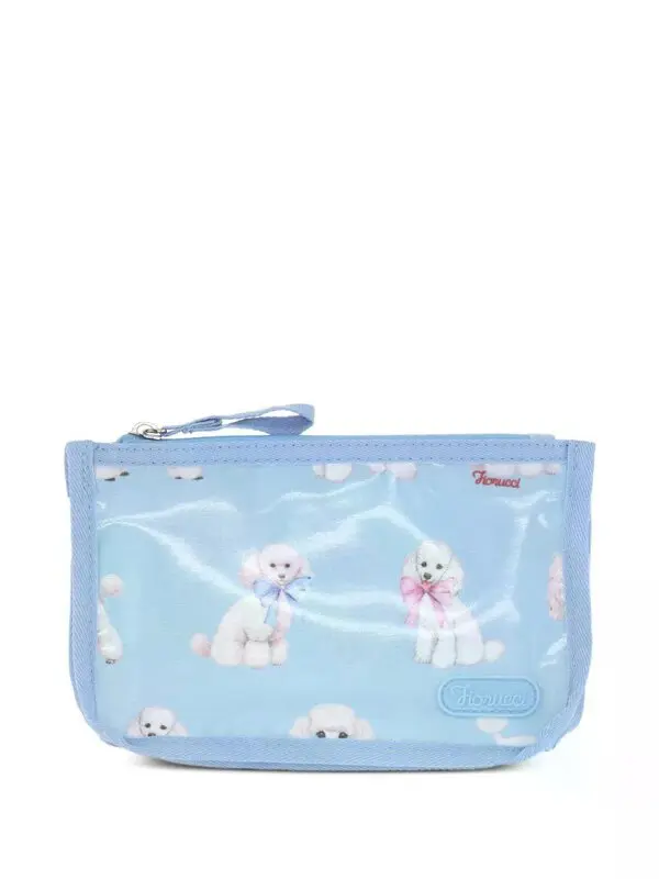 Fiorucci Poodle-print Clutch Bag - Blue