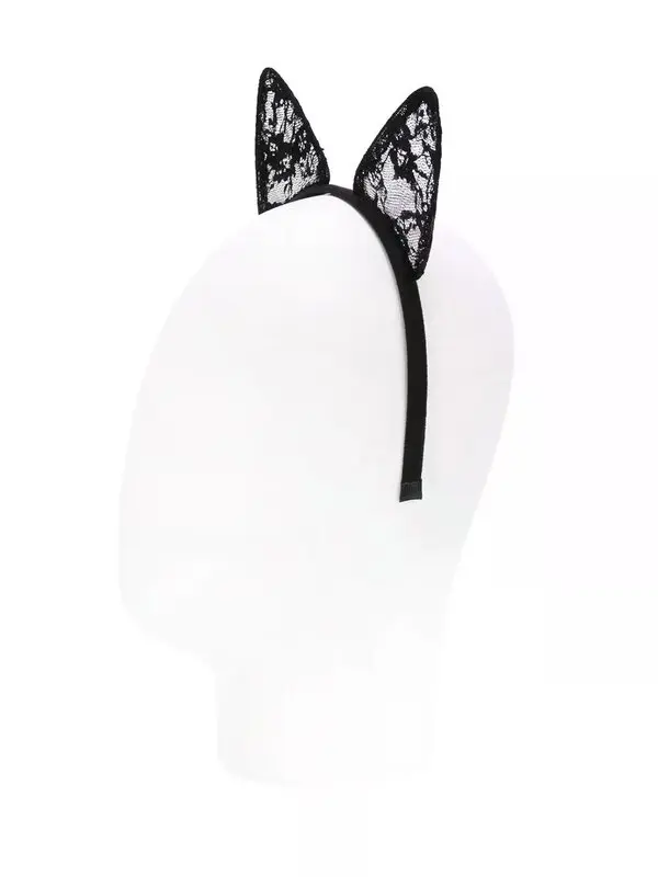 MAISON CLOSE Lace Cat Ear Headband