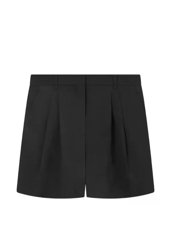 Mark Kenly Domino Tan Prisk Pleated Shorts