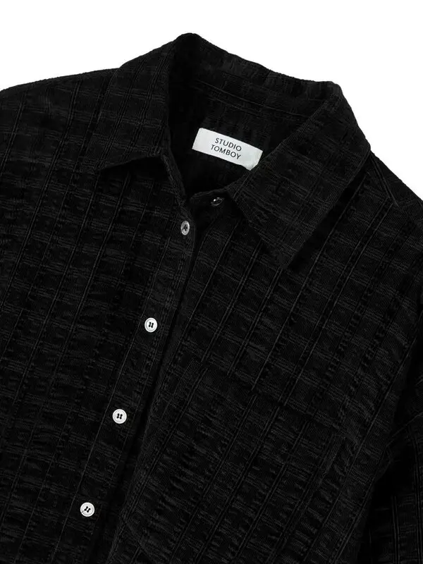 STUDIO TOMBOY Corduroy Drawstring Shirt