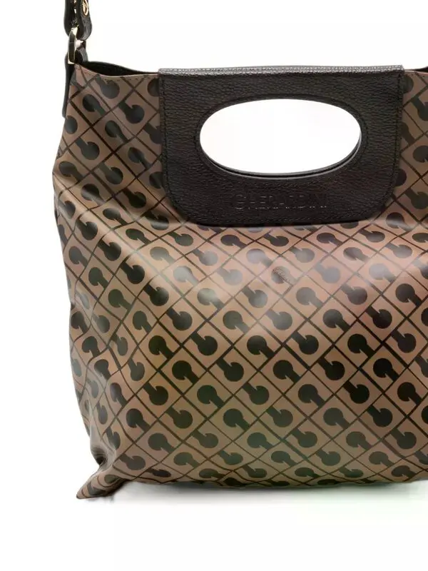 GHERARDINI Monogram-print Cut-out Tote Bag