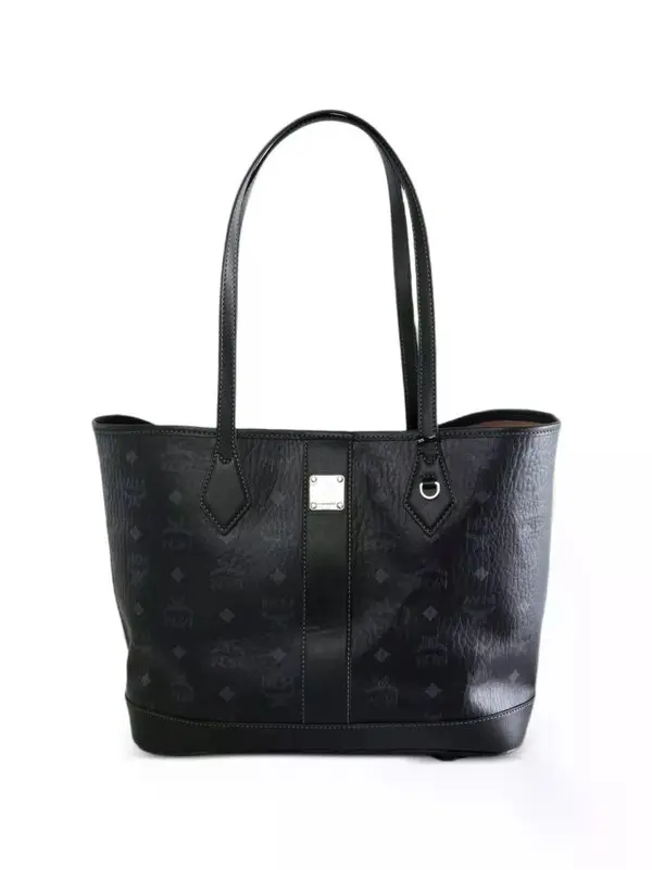 Mcm Small New Liz Monogram-print Tote Bag - Black