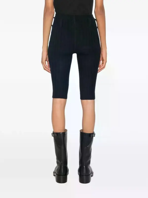 Prada Ribbed Knit Belt Loop Shorts