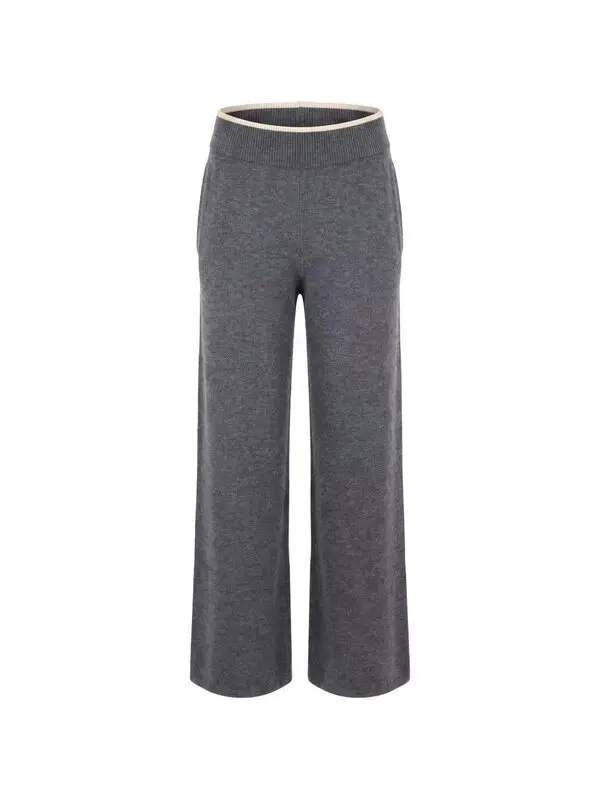 Pinko Ribbed-knit Wool Track Pants