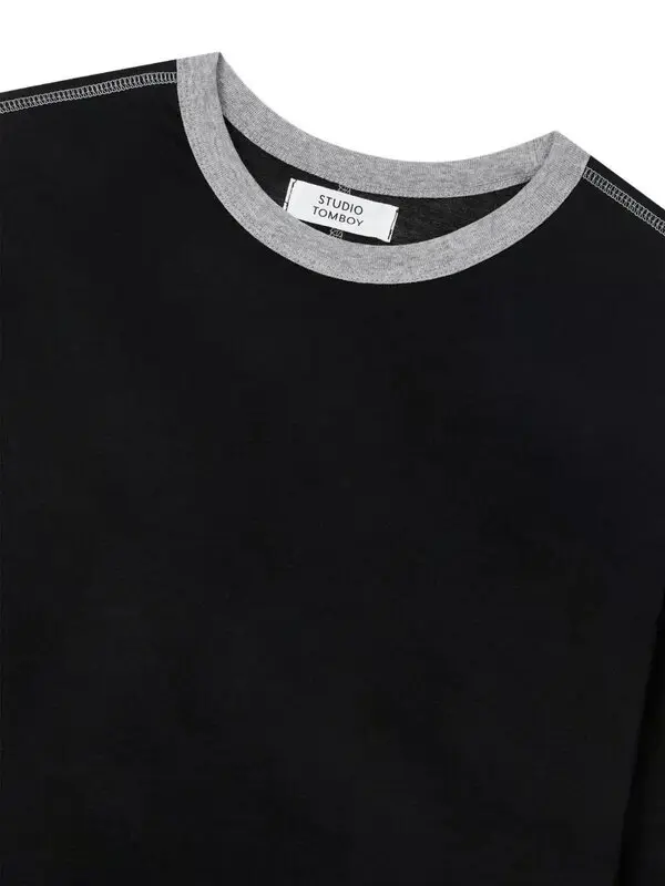 STUDIO TOMBOY Contrast-stitch T-shirt